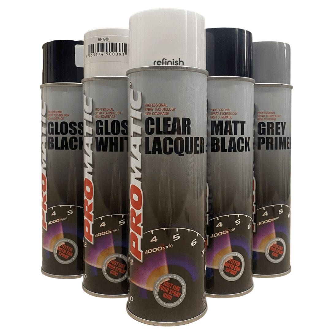 PROMATIC Trade Aerosol Range 500ml | Refinish Systems Ltd