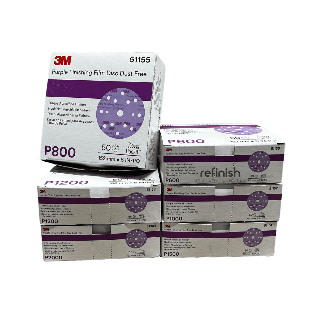 3M Purple Finishing Film Discs (P600 - P2000) | Refinish Systems Ltd