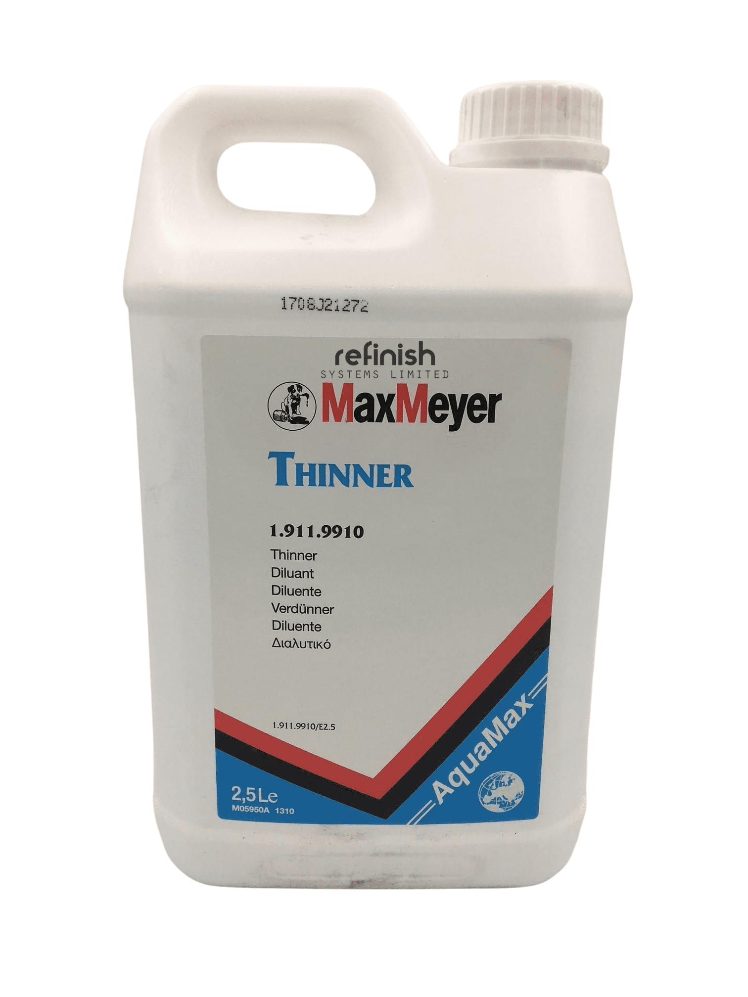 Max Meyer Aquamax Thinner 2L | Refinish Systems Ltd