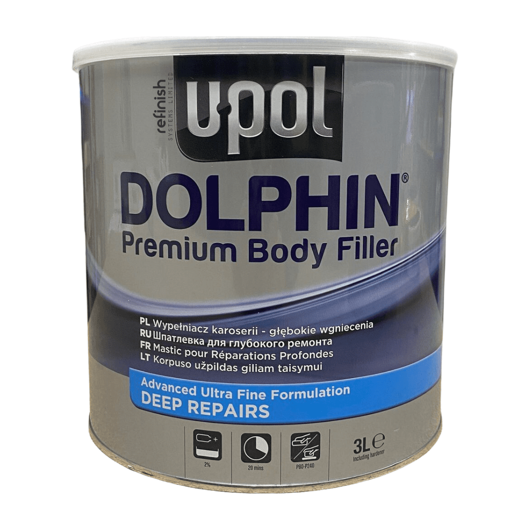 U-POL Dolphin Deep Fill Body Filler 3L | Refinish Systems Ltd