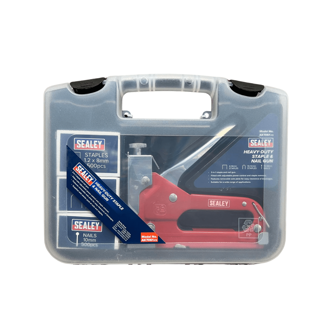 Sealey Heavy-Duty Staple & Brad Nail Gun | Abrasives | Refinish Systems Ltd